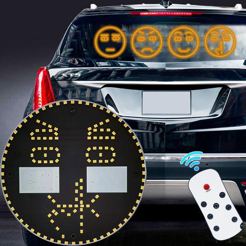 Creative Fun Gesture Lamp Car Interior Rear Windshield Hand Gesture ...