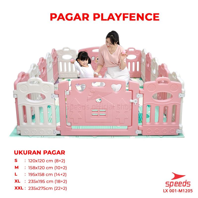 SPEEDS Pagar Mainan Anak Pagar Bayi Baby Fence Kokoh Play Fence - Shop ...