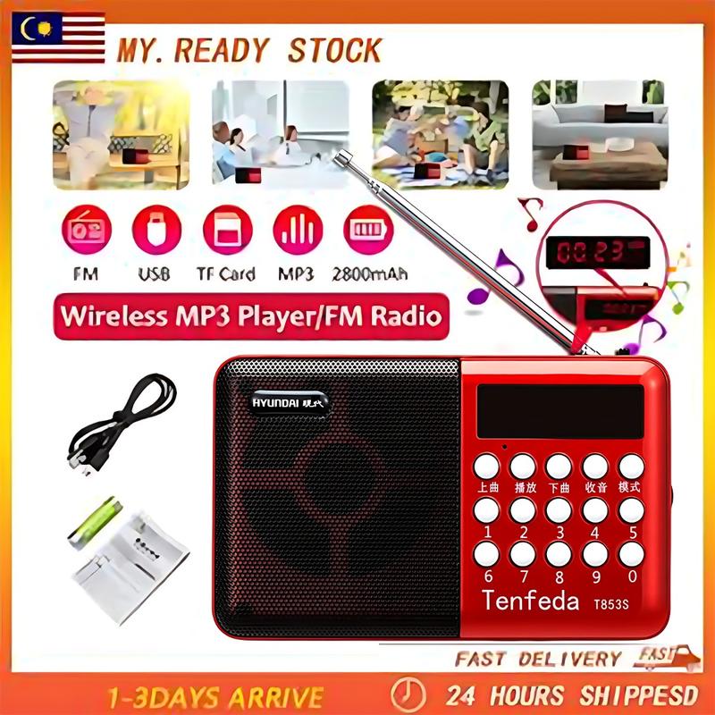 Rechargeable Radio Speaker Digital FM Raido Music Player JOC - TikTok ...