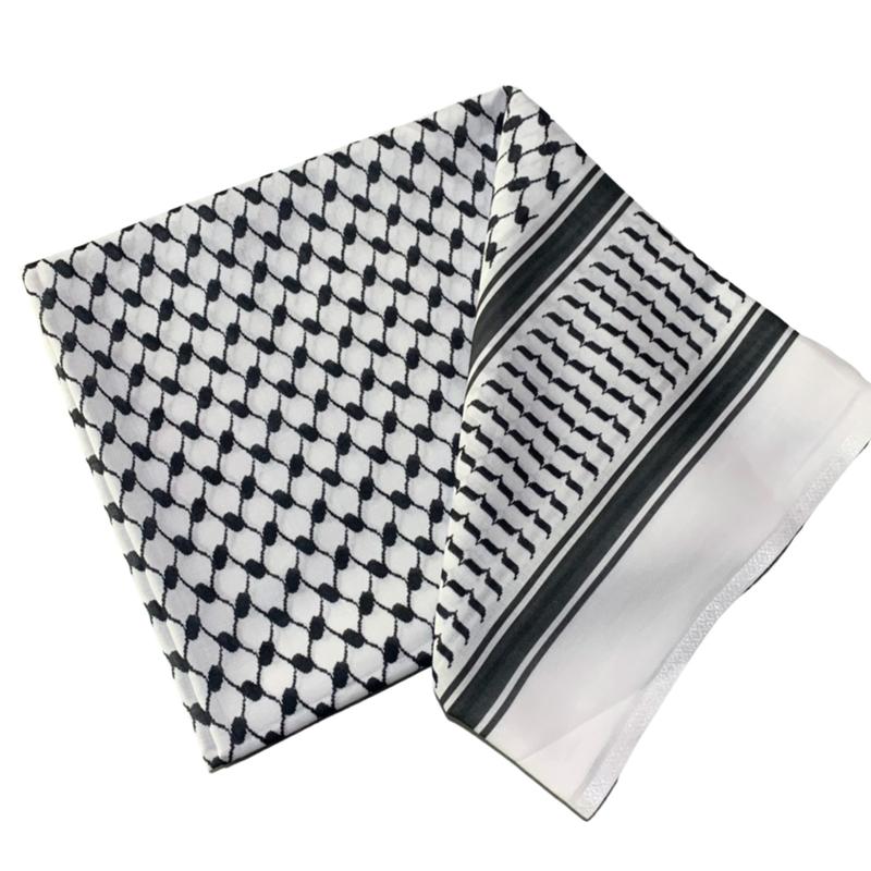 Middle East Adult Keffiyeh Headscarf Jacquard Arab Scarf Outdoor ...