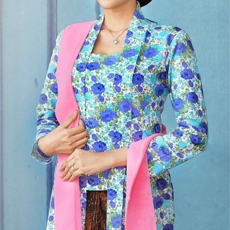 Kebaya Floral Kutubaru Katun Bunga - Shop | Tokopedia