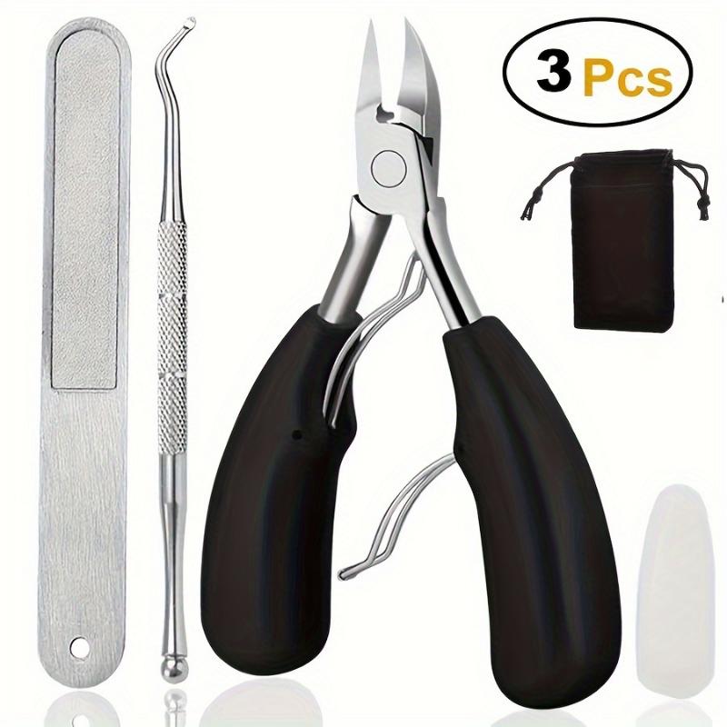 3pcs Stainless Steel Eagle Beak Precision Toenail Clipper Se - TikTok Shop