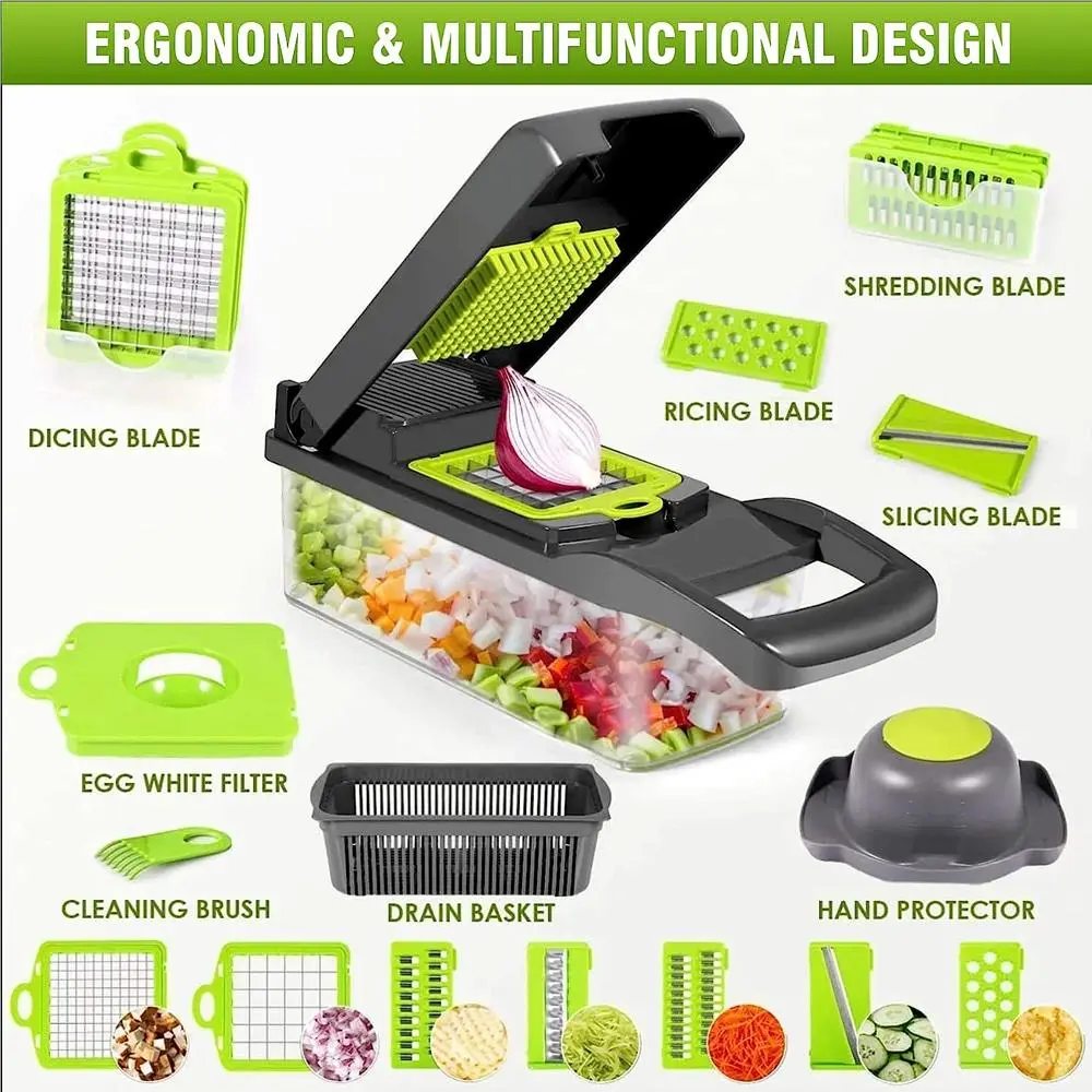 Plastic Multipurpose Chopper, Fruits & Vegetable Cutter, Grater Peeler ...