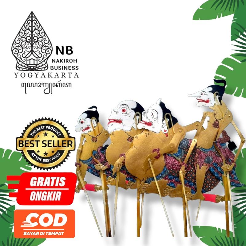 NAKIROHBUSINESS Wayang Kulit Sapi ASLI Punokawan/Punakawan/Semar - Shop ...
