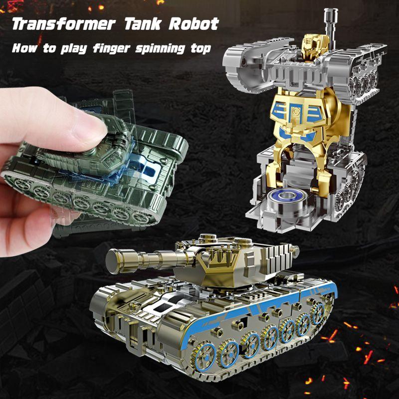 [Children's Day] Mechanical Fidget Transforming Tank Robot Gyro ...