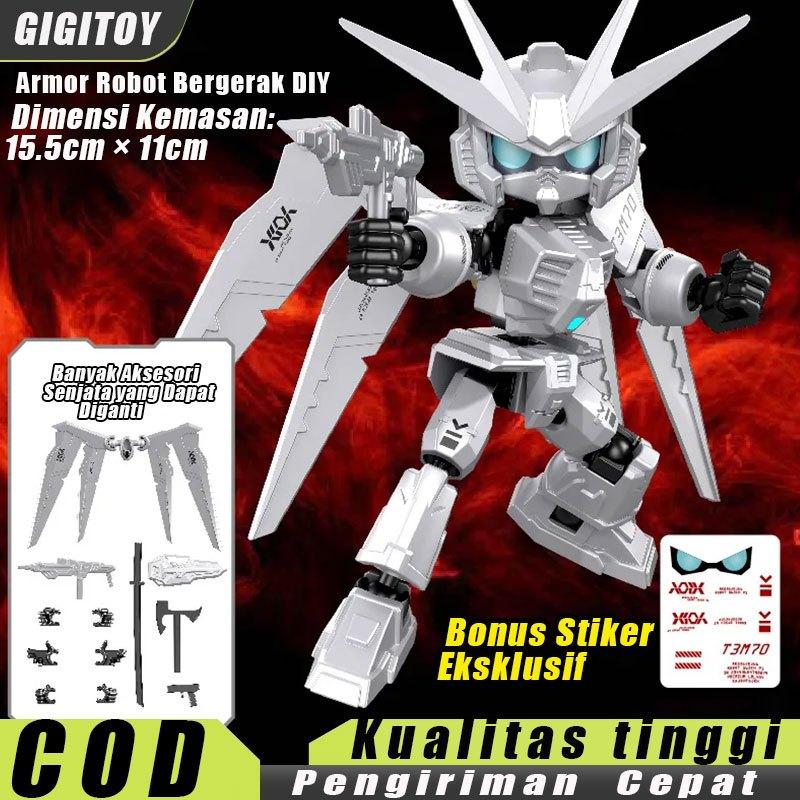 PIKYO Mainan Robot model kuku sendi boneka bergerak anak-anak DIY ...