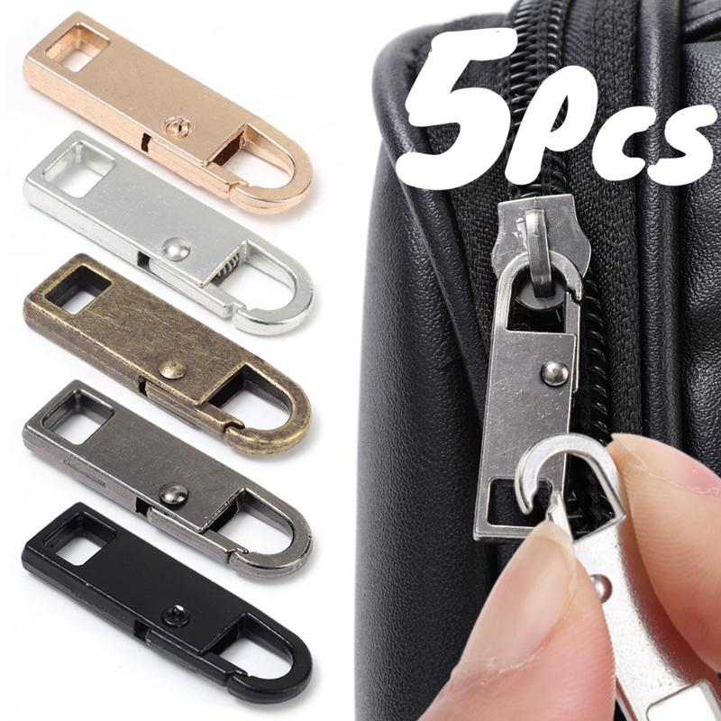Peluncur Tarik Zip Logam Universal, Set 5Pcs, Peluncur Zip Pembaikan ...