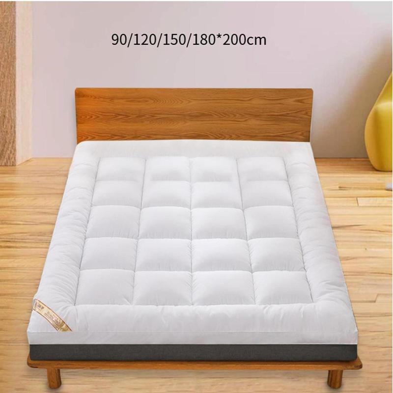 Bed Mattress Topper Thick Comfortable Quilted Tatami Mat Foldable ...