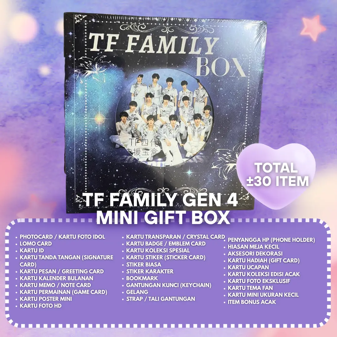 TF FAMILY GEN 4 MINI GIFT BOX FANKIT HEMAT | BONUS BANYAK | ISI ...
