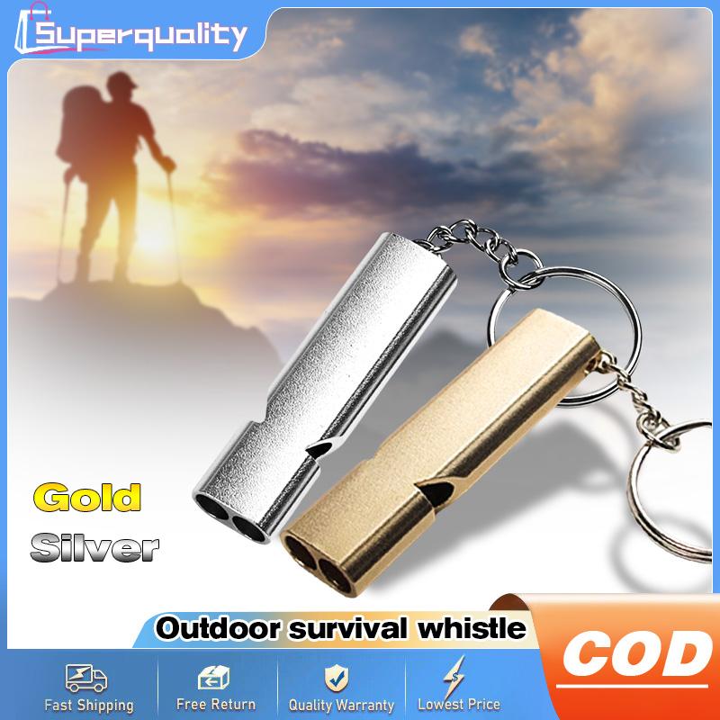 Whistle Keychain Aluminum Alloy Outdoor Camping Hiking Accessory ...