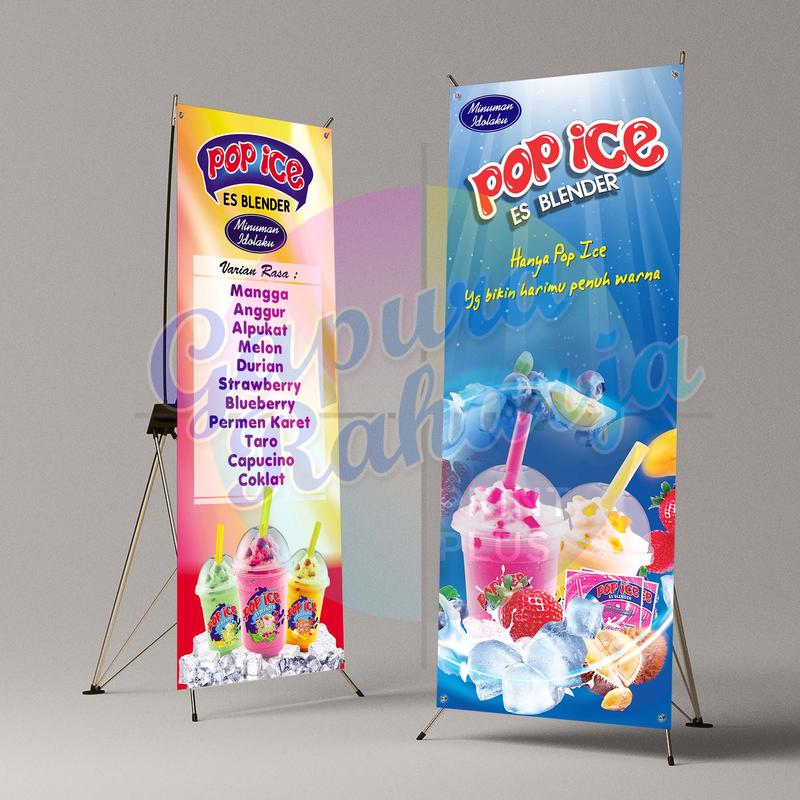 Banner Spanduk STAND POP ICE - Shop | Tokopedia