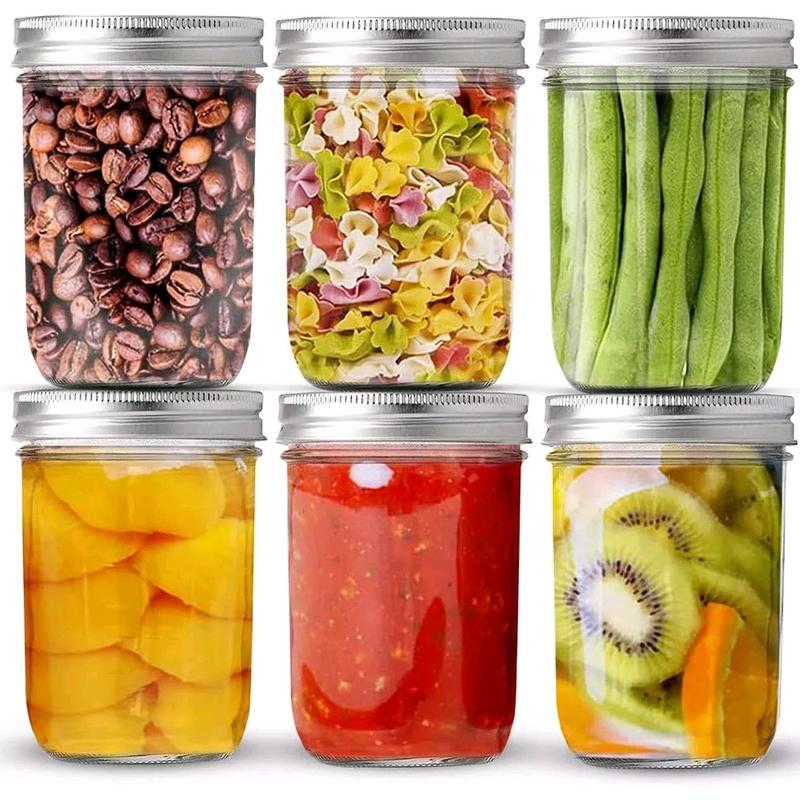 Mason Glass Jar 4pcs - 200ml (Excellent Quality) Containers Kitchen ...