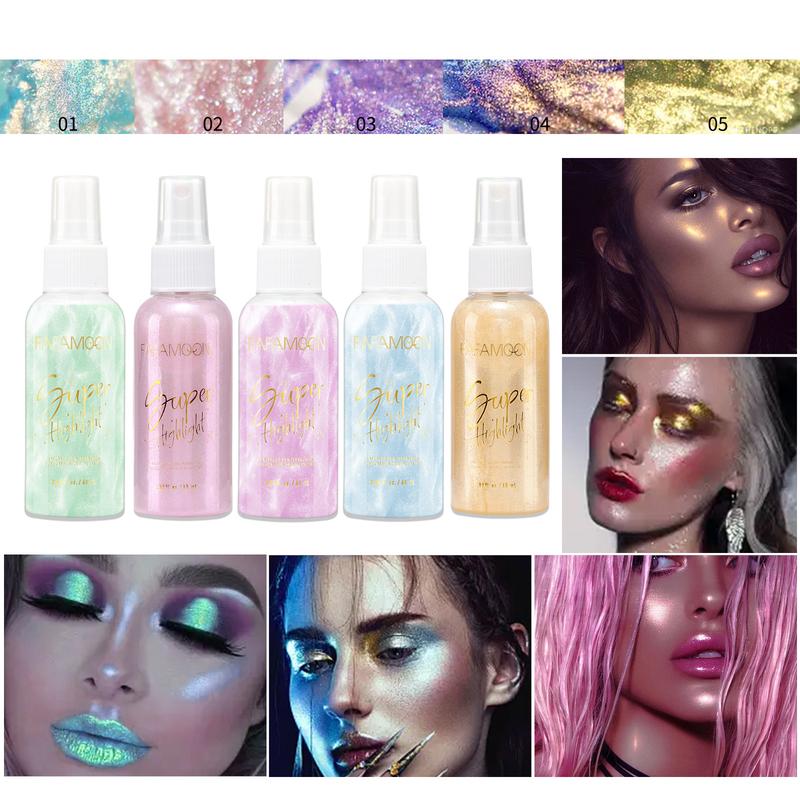 Body Highlight Spray Fine Glitter Colorful Quicksand Gold Body - TikTok ...