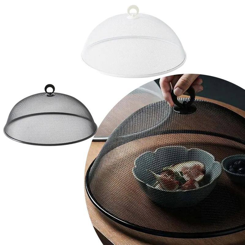 Dust Cover Protective Food Cover Mesh Round Shape Dish Lid Anti-Flying ...