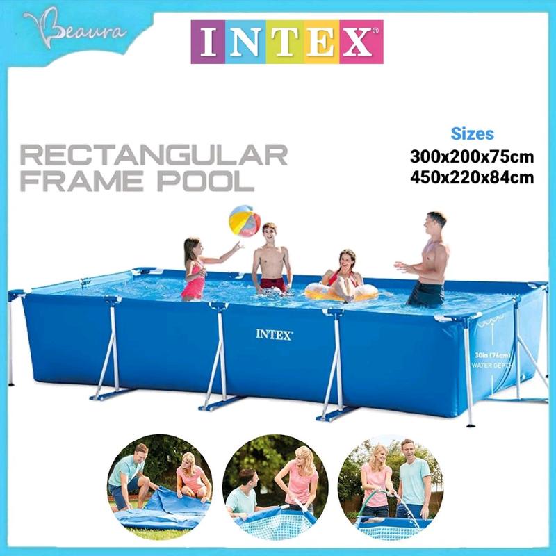Intex Rectangular Frame Pool Swimming Pool 28271, 28272, 28273 - TikTok ...