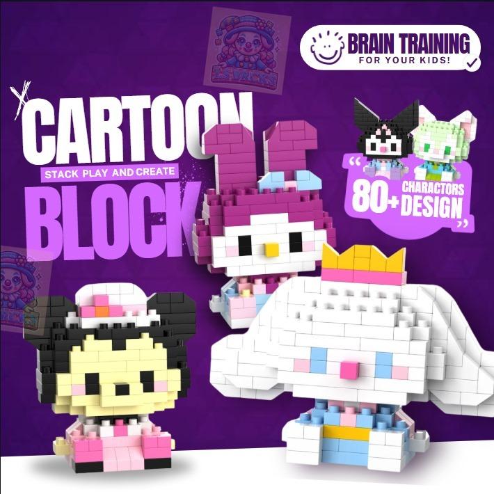 INfinity 36 Cute Anime Style Mini Bricks | Micro Building Block ...