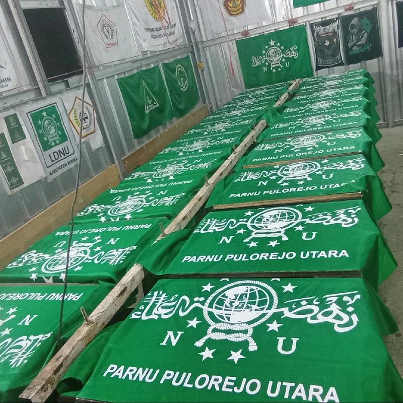 bendera nu ukuran 90x60 bisa rikues tulisan nama - Shop | Tokopedia