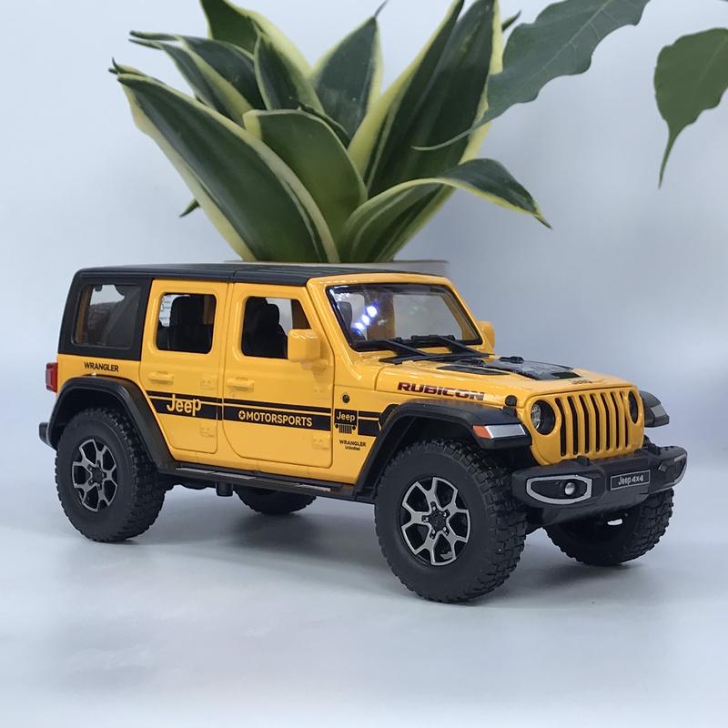 Mô hình xe Jeép Wrangler Unlimited Robicon 4x4 bằng kim loại - TikTok ...