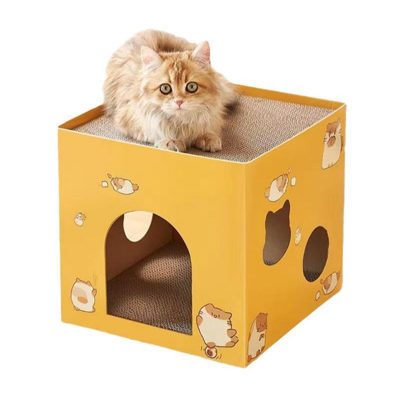Wiutare- High-quality Cat Scratching Post Square Cardboard Cat - TikTok ...