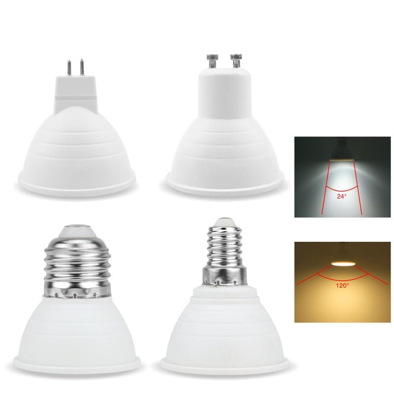 Mentol LED, MR16 dan GU5.3 dan GU10 soket, E27 dan E14, 6W, 220V-240V ...