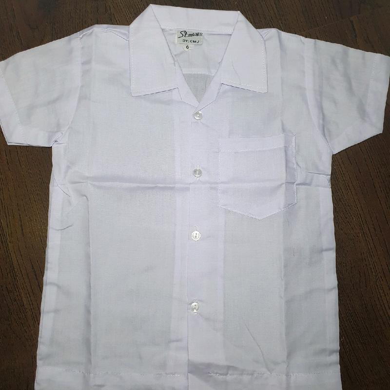 Tetoron Polo School uniform Polo Plain White polo - TikTok Shop Philippines