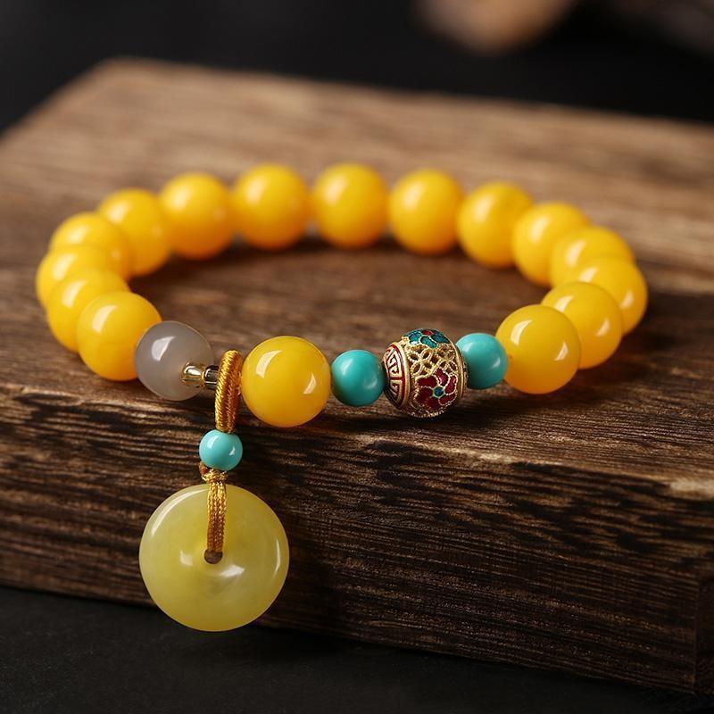 New Internet Celebrity Beeswax Yellow Chicken Grease Single Circle ...