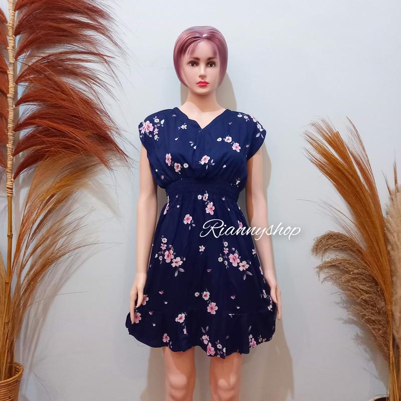 Rayyanza - Dress MINI MOZA RAMPEL MOTIF RAYON - Shop | Tokopedia