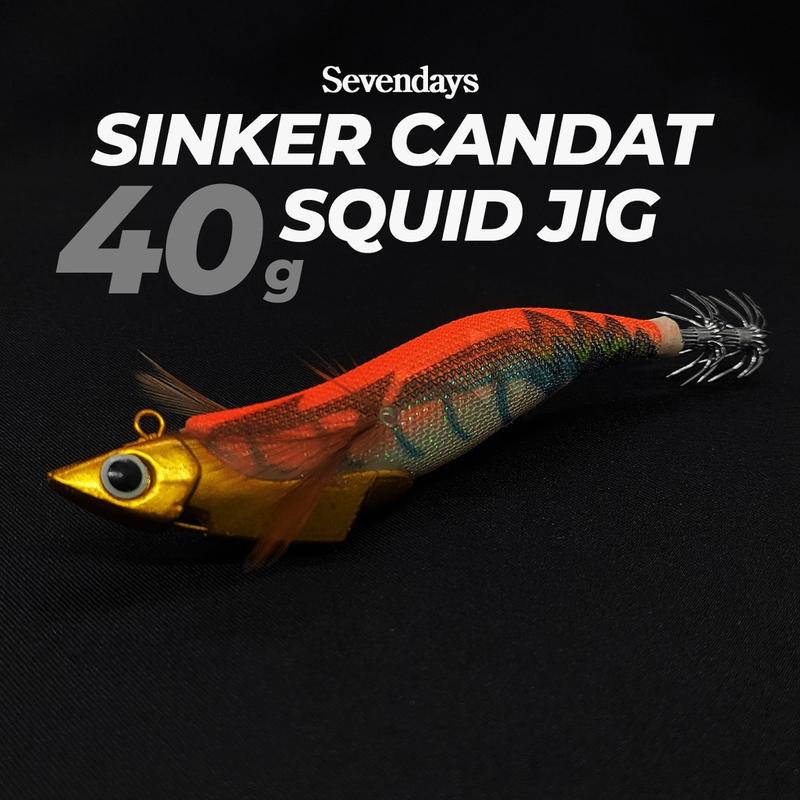 Sinker Candat Squid Jig #3.5/40g Fishing Casting Hook Pancin - TikTok ...