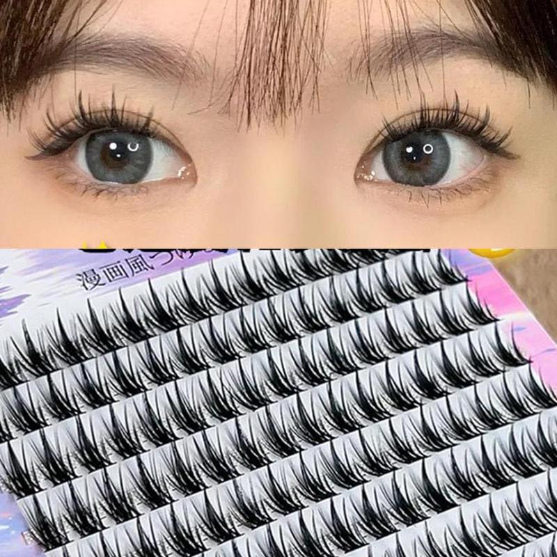 Multistyle Segmented False Eyelashes Cluster Long Natural Eyelashes ...