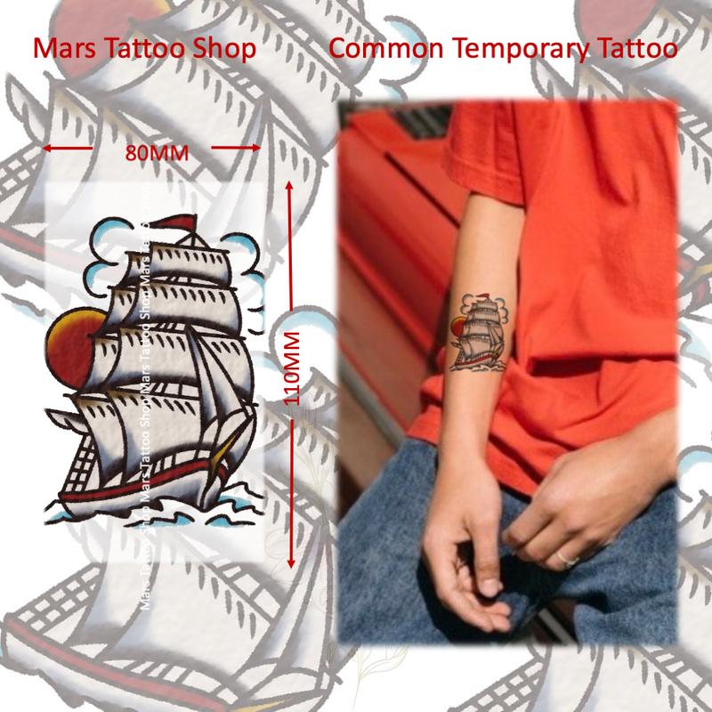 【Mars Tattoo】Common Tattoo, Colored Tattoo, Long Lasting,Temporary ...
