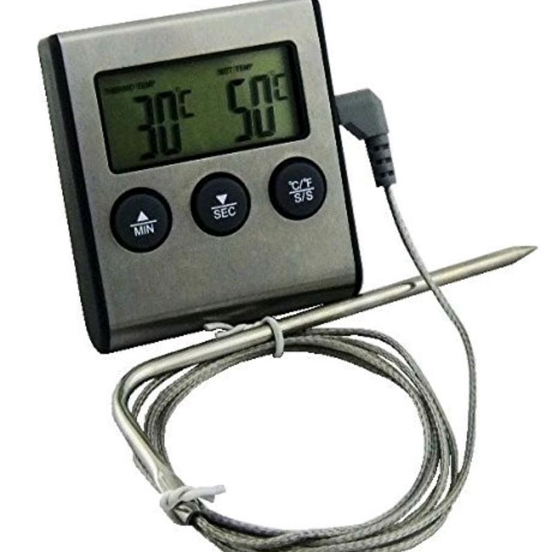Digital thermometer tusuk with timer measuring Alarm Temperature - Shop ...