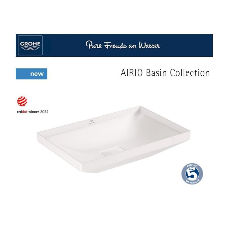 GROHE Airio Rectangle Vessel Basin 600MM (White) - TikTok Shop Singapore