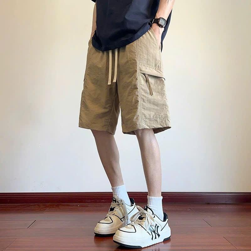 Quần short chất liệu GIÓ NHĂN PHỐI DÂY MYNDI CLOTHES Unisex Nam ...