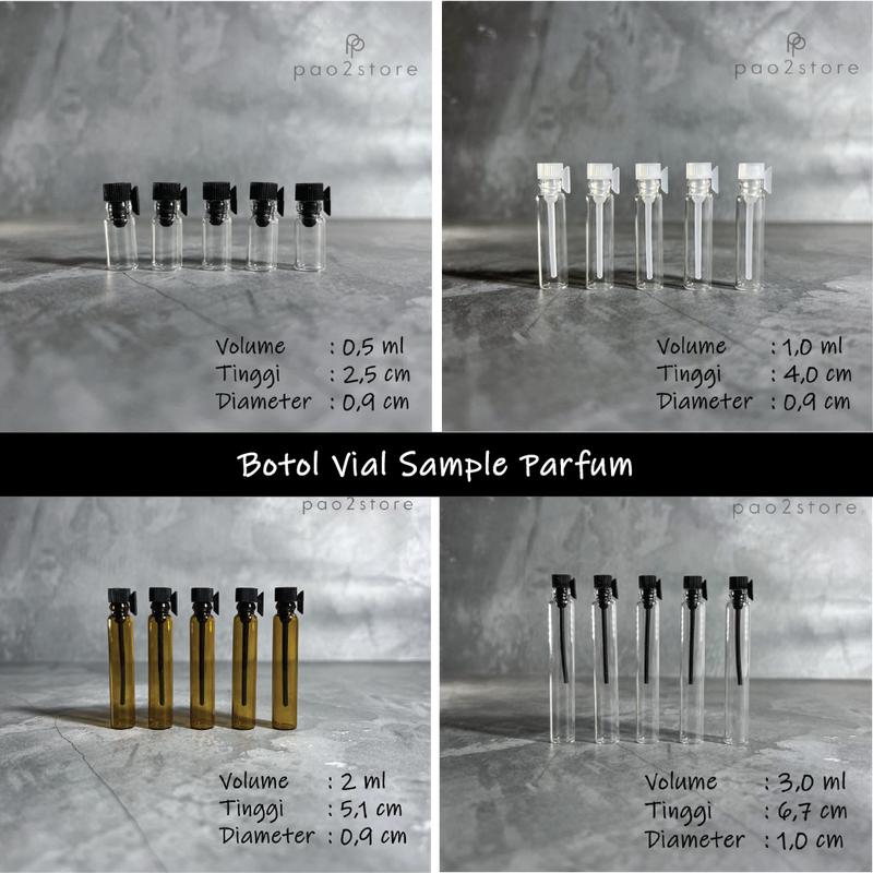 Botol Vial Tester Sample Parfum Kaca - model Stik Panjang Lidi - Shop ...
