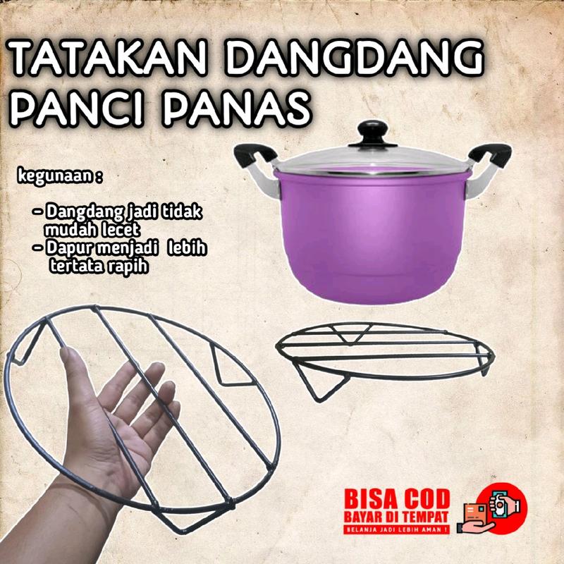 TATAKAN PANCI DANGDANG BESI DAPUR Bulat Kitchenware Putih Hitam - Shop ...