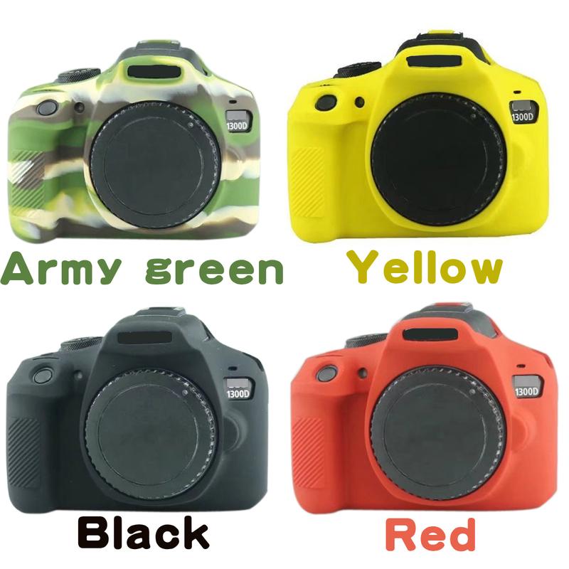 Soft Silicone Rubber DSLR Camera Case Bag for Canon EOS 1300D/1500D ...