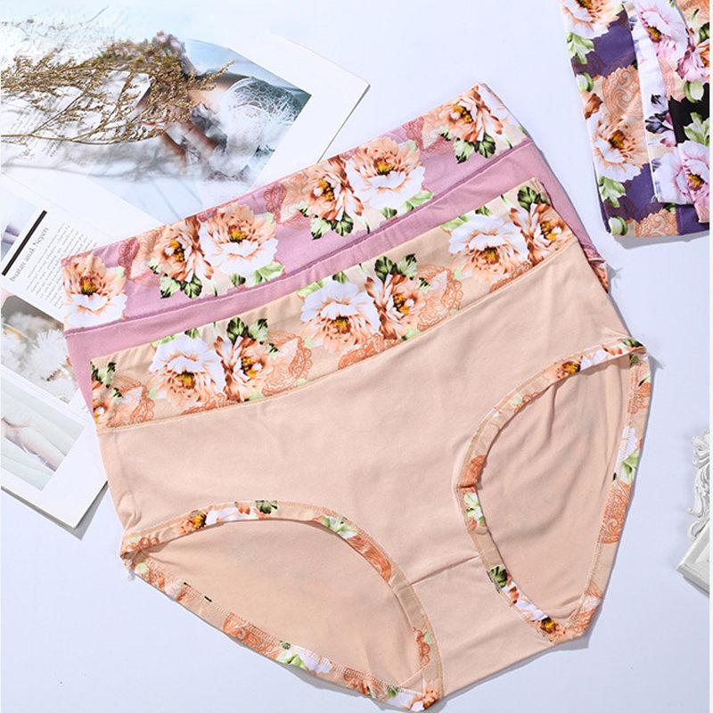 Women Underwear Cotton Sexy Briefs New Big Size Panties Ladies ...