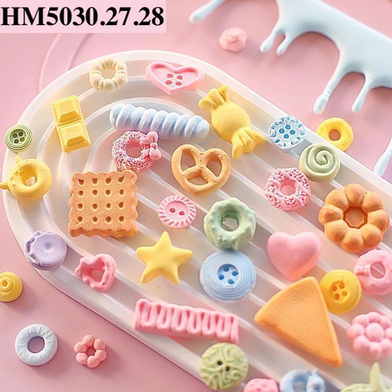Khuôn silicon mô phỏng bánh rán đồ ăn vặt mini siêu cute - HM5030.27 ...