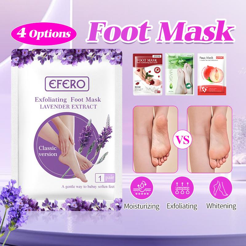 3 PCS Lavender Foot Mask Keratin Foot Mask Dead Skin Foot Exfoliating ...