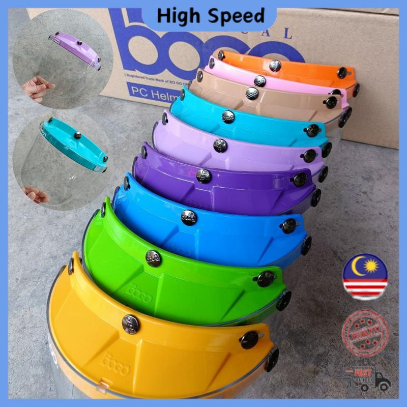 BOGO VISOR CLEAR COLOUR CAP 3 BUTTONS BG-05 BG05 HELMET MHR MS88 ...