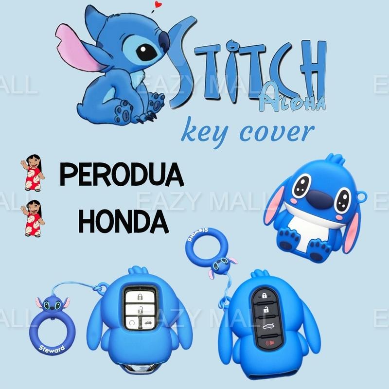 Stitch Perodua Car Alarm Remote Smart Keyless Cartoon Key Cover ...