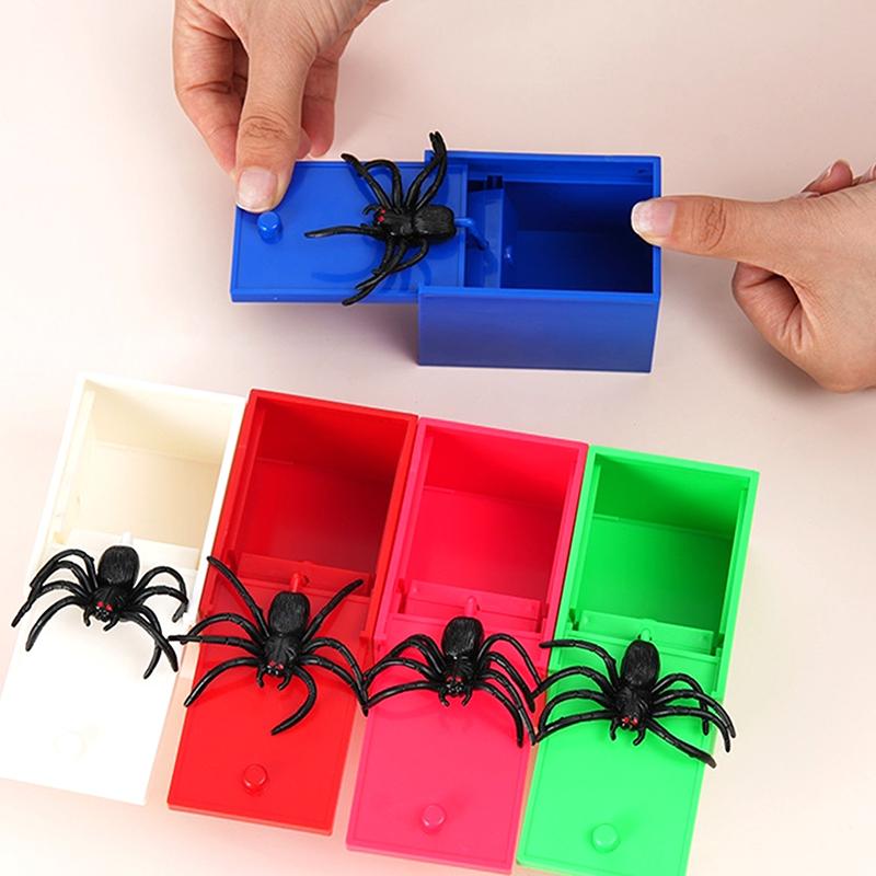 1Pc Prank Spider Scare Box Spider Hidden In Case Funny Halloween ...