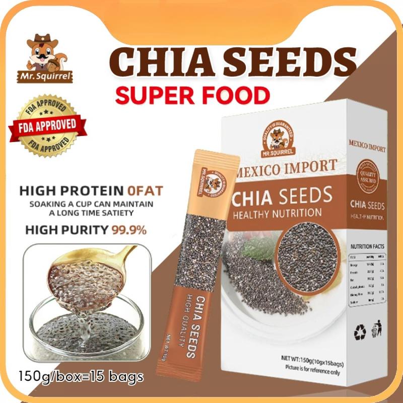Organic Chia Seeds 150g/box chia seeds original Black Chia Natural ...