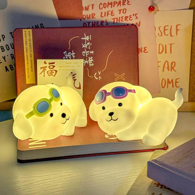 Unique Cartoon Dog Night Light Creative Bedside Lamp For A Warm ...
