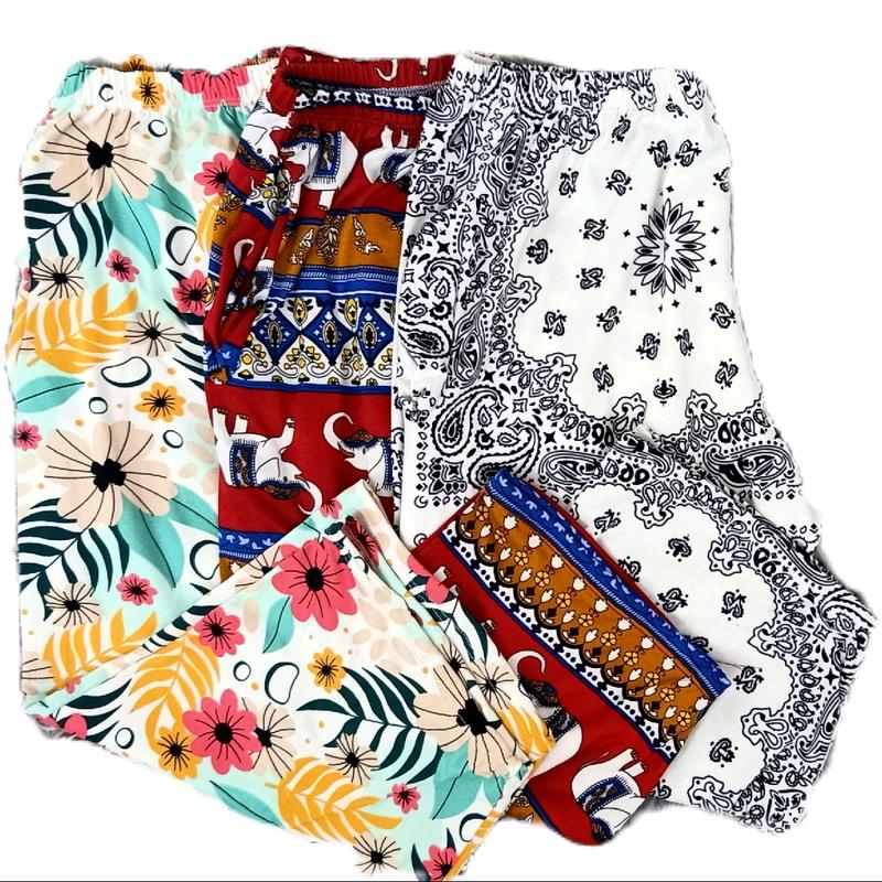 3pcs Tokong Knee Length Cotton Spandex Womenswear Bottom Bundle ...
