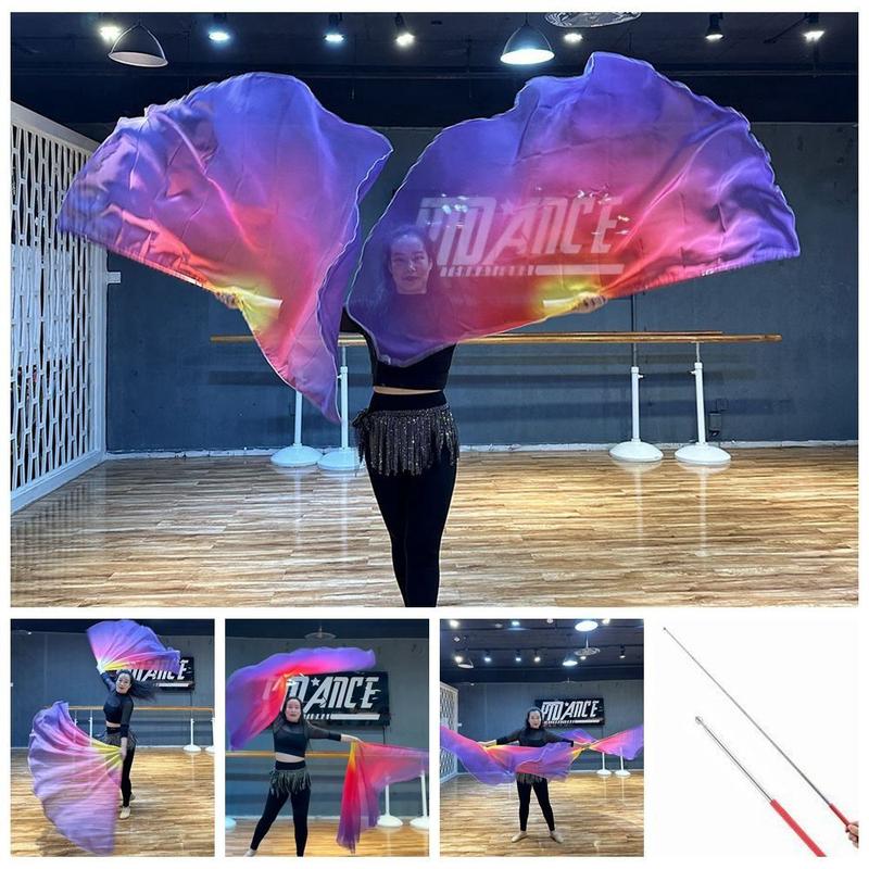 New with Telescopic Sticks Belly Dance Accessories Props Multicolor ...