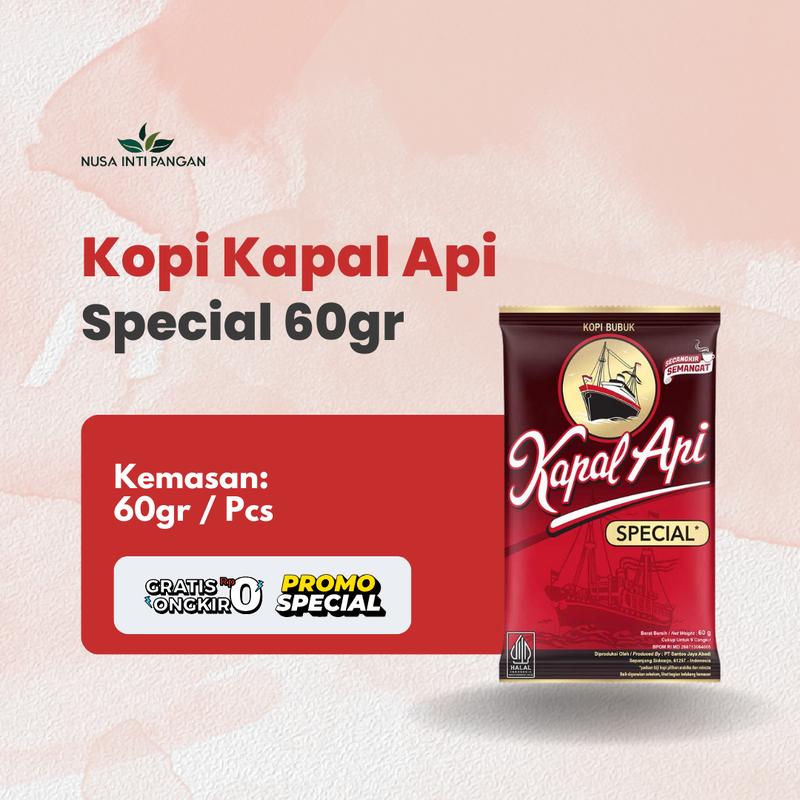 KOPI KAPAL API SPECIAL KEMASAN 60 GR [NUSAINTIPANGAN] - Shop | Tokopedia