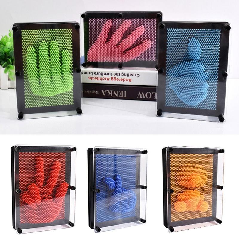 3D Toy Kids Gift Pin Art Board Home Decoration Hand Model Fingerprint ...