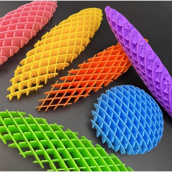 Mainan Worm Fidget 3D - Disc Lentur - Mesh Worm - Fidget Toy - Shop ...