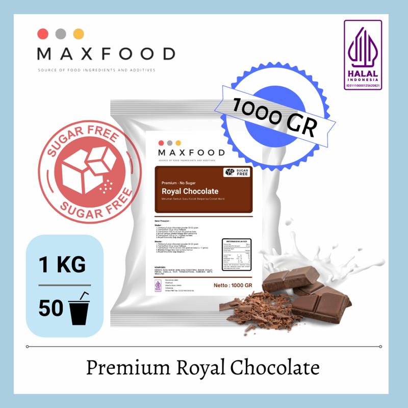 Premium No Sugar Royal Chocolate / Bubuk Minuman Rasa Dark Coklat ...